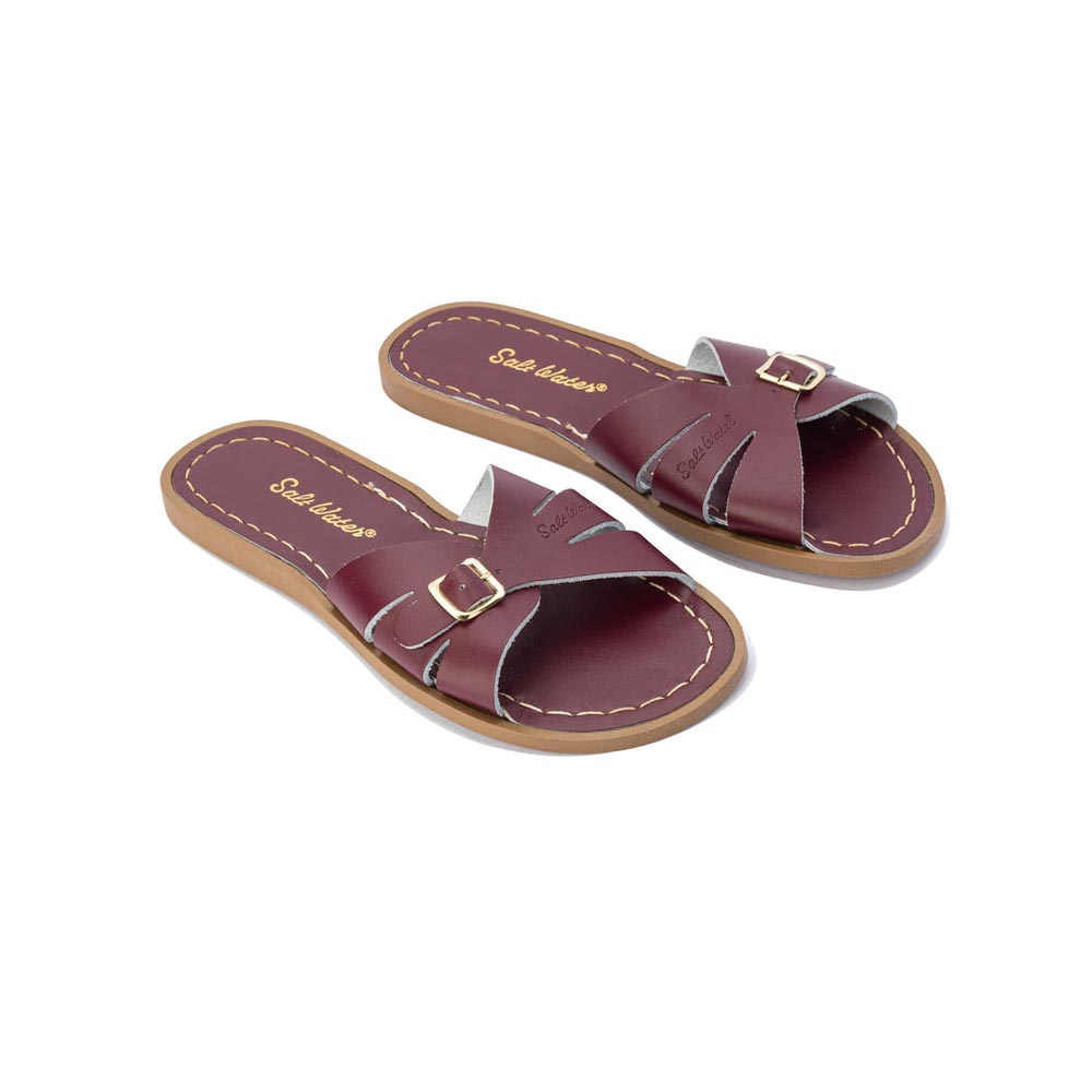 Salt Water Classic Slide Claret - Women – Salt Water Sandals Canada